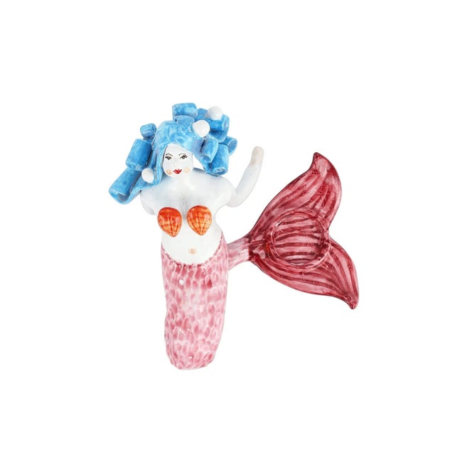 VIETRI Sirena Andrina Mermaid Terra Cotta Figure | Chairish