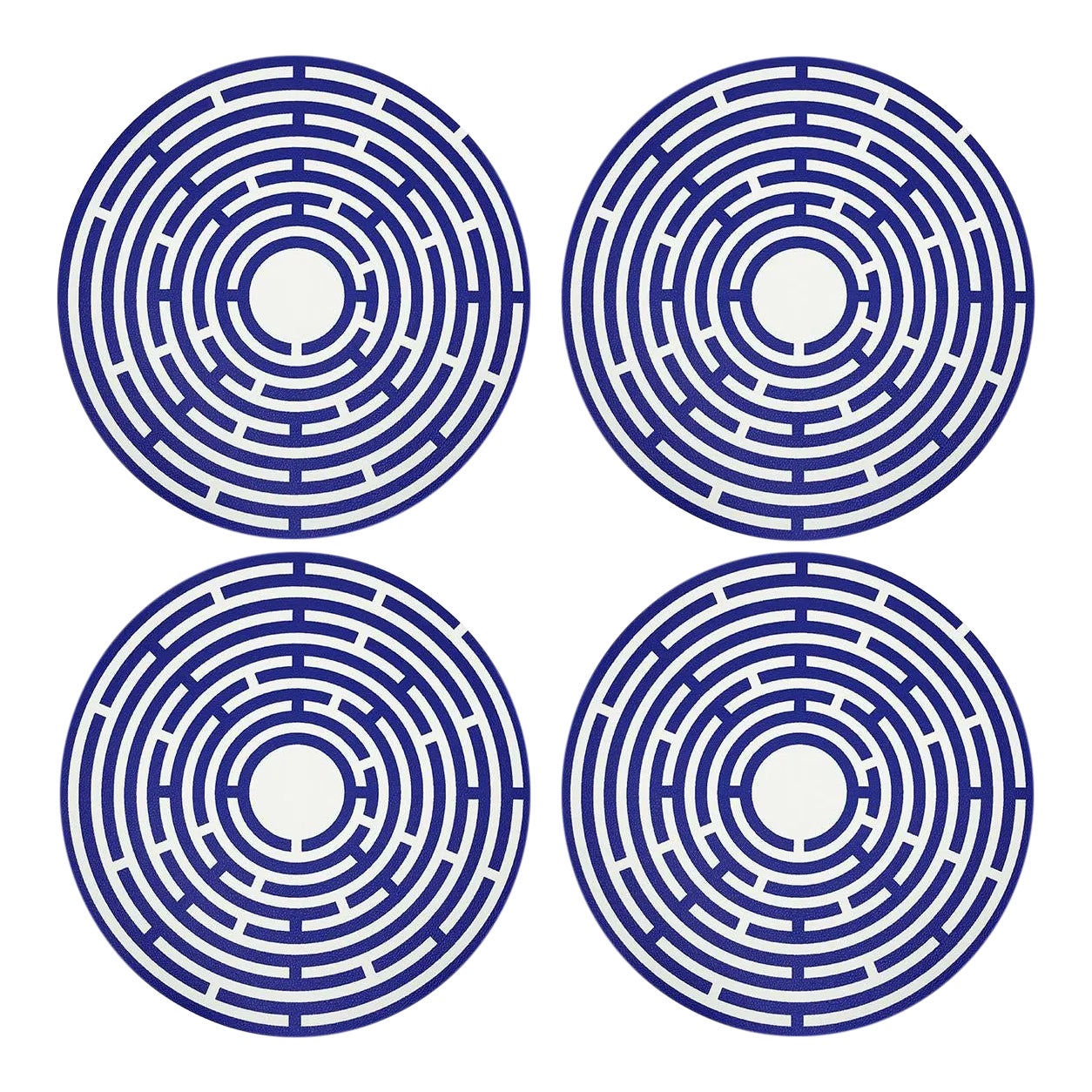 Constellations Maze, 16" Round Pebble Placemats, Set of 4 | Chairish