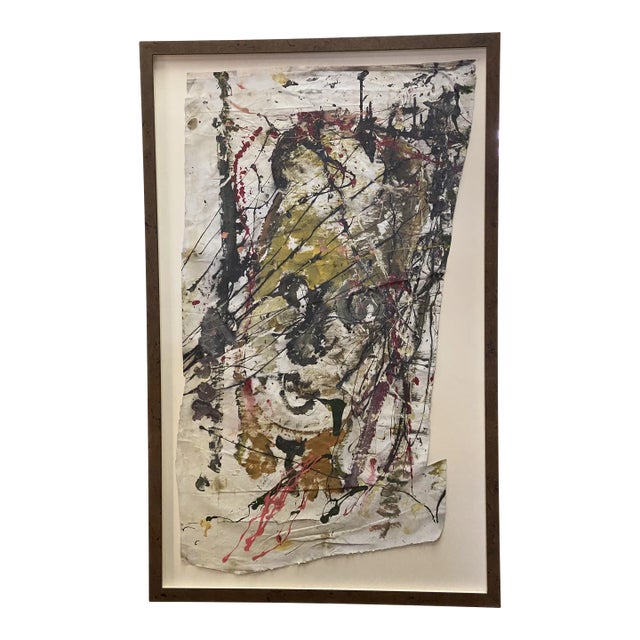 1980s Purvis Young Folk Art Abstract Painting | Chairish