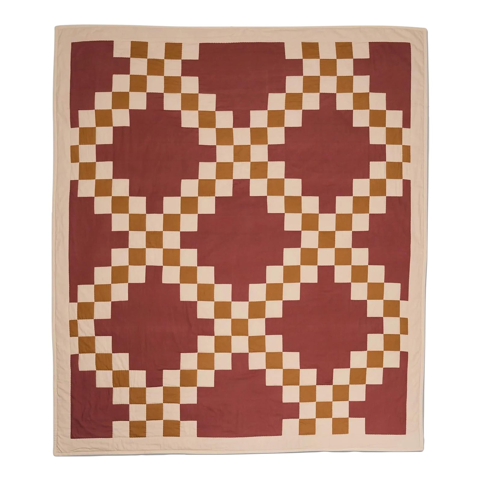 Sharland England Prairie Patchwork Quilt | Chairish