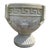 Large Vintage Stone Grape & Greek Key Planter | Chairish