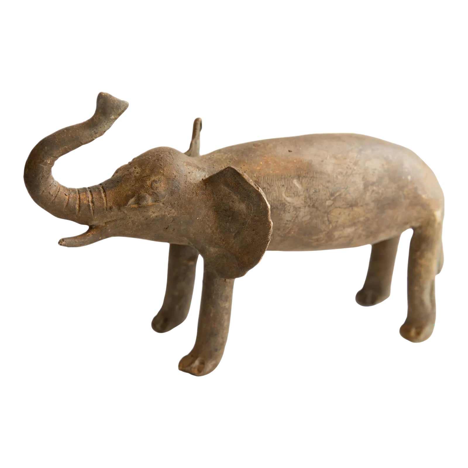 Vintage African Elephant Sculpture | Chairish