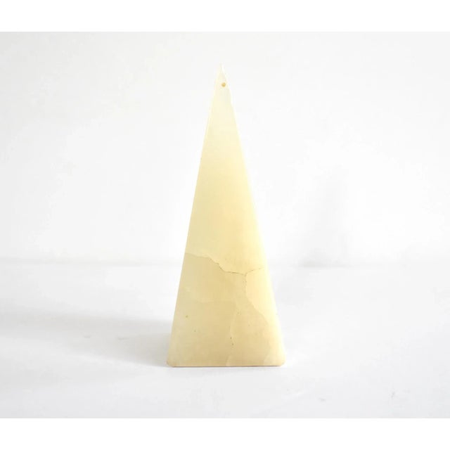 Mid 20th Century Small Alabaster Pyramid | Chairish