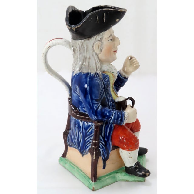 Large Authentic Early 19th Century English Staffordshire Pottery Toby ...