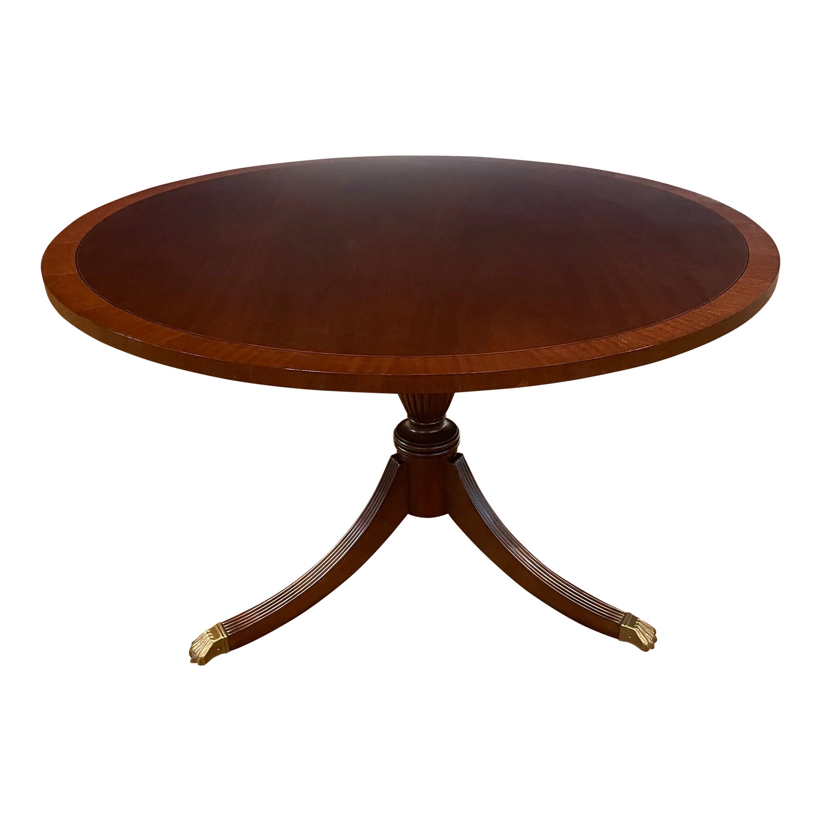 48” Round Traditional Mahogany Foyer/Breakfast Table Made-To-Order ...