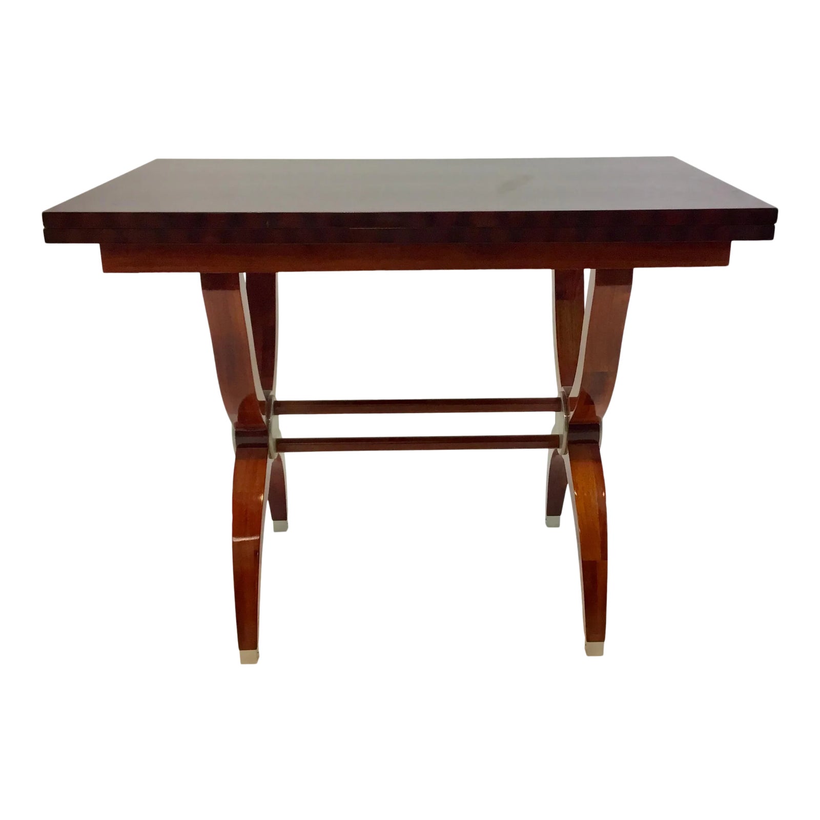 Modern Mahogany Console Table | Chairish