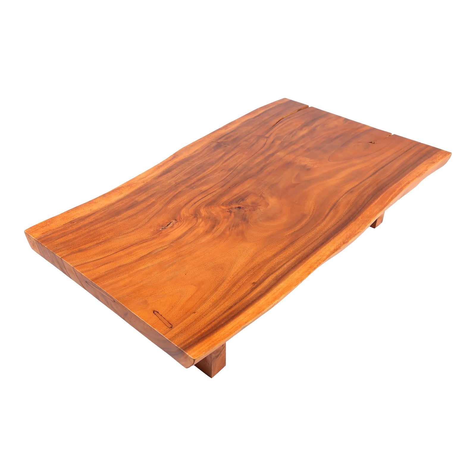 Modern One Slab Living Edge Coffee Table | Chairish