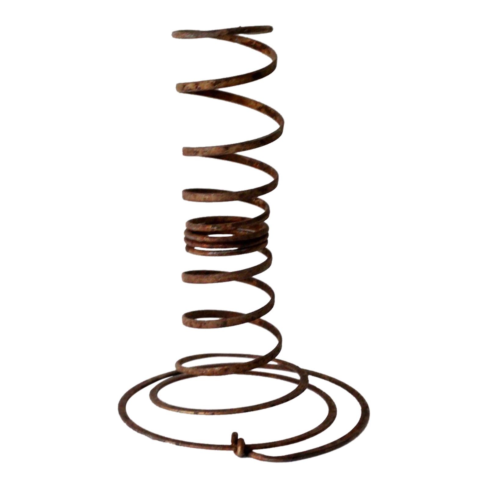 Vintage Industrial Metal Spring | Chairish