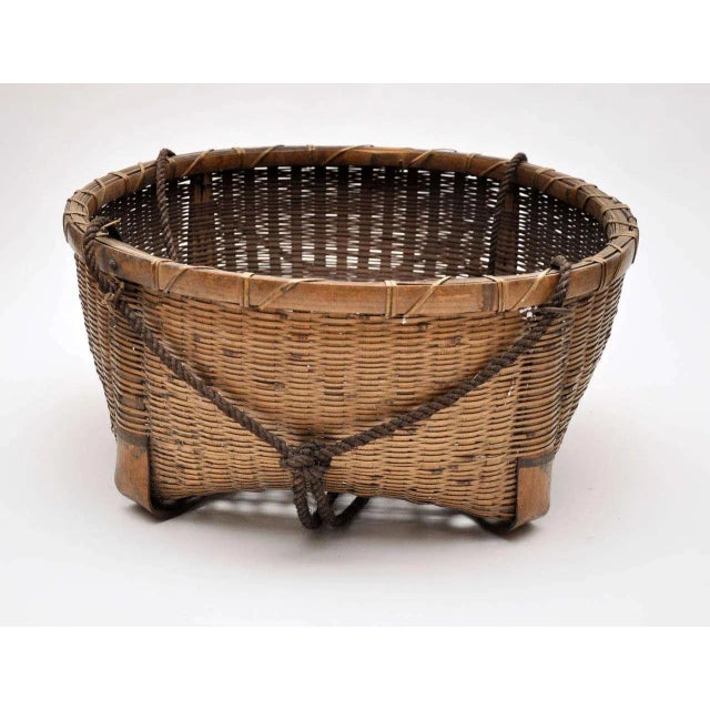 20th Century Japanese Fishing Basket | Chairish
