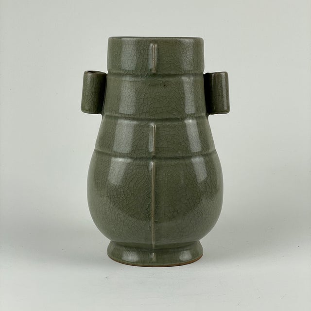 Late 19th Century Chinese Guan-Type Ru-Ware 'Longquan' Celadon-Glazed ...