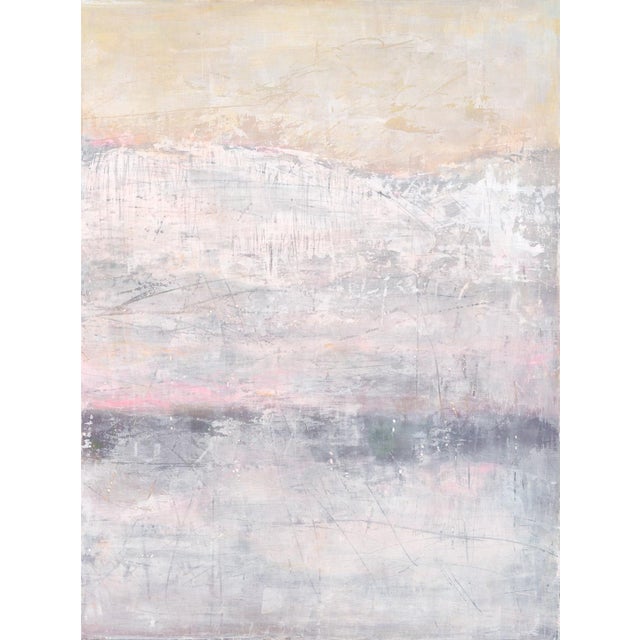 Ocotillo Desert Abstract Repro Painting, Purple Pink White Orange Art ...