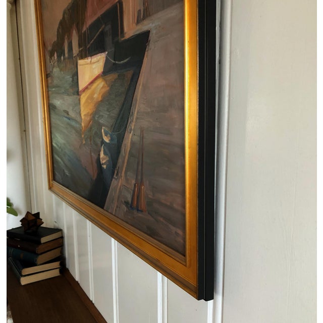 Original Oil Painting of a Chesapeake Bay Buyboat by Artist Christopher ...