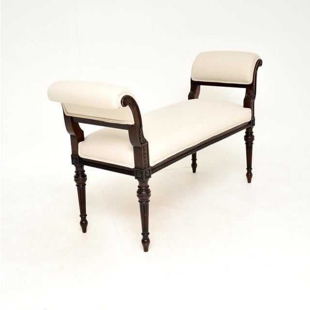 Antique Victorian Carved Bench or Stool attributed to Waring and ...
