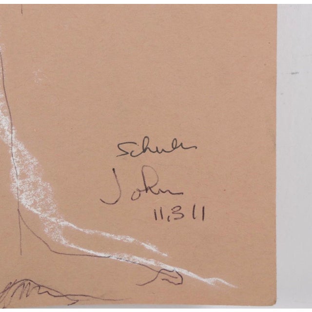 Janice Schuler Figural Nude Charcoal and Ink Drawings - a Pair | Chairish