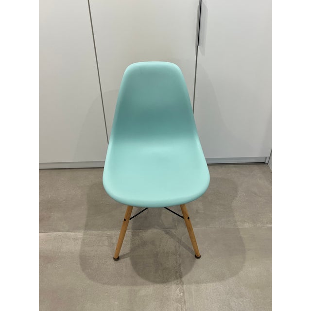 Eames for Herman Miller Molded Plastic Chair With Dowel Legs | Chairish