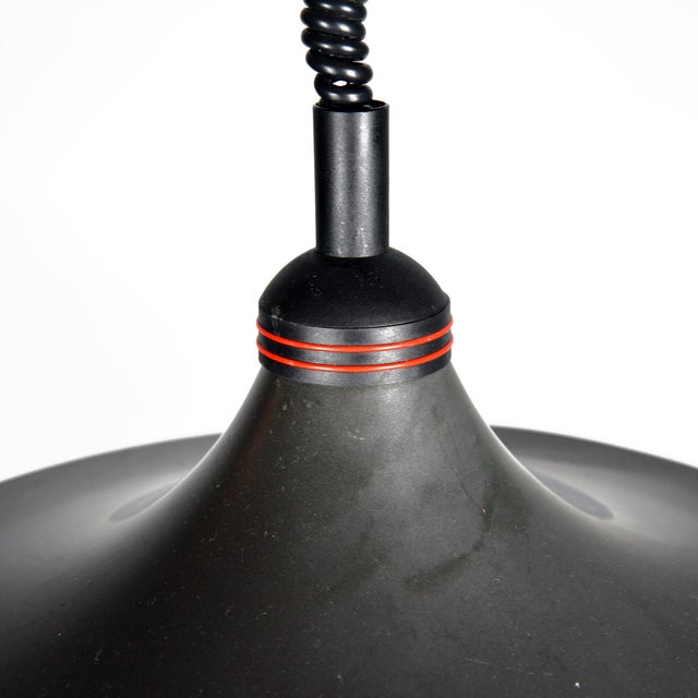 1980s Black Pendant Lamp Kromer Leuchten, Germany | Chairish