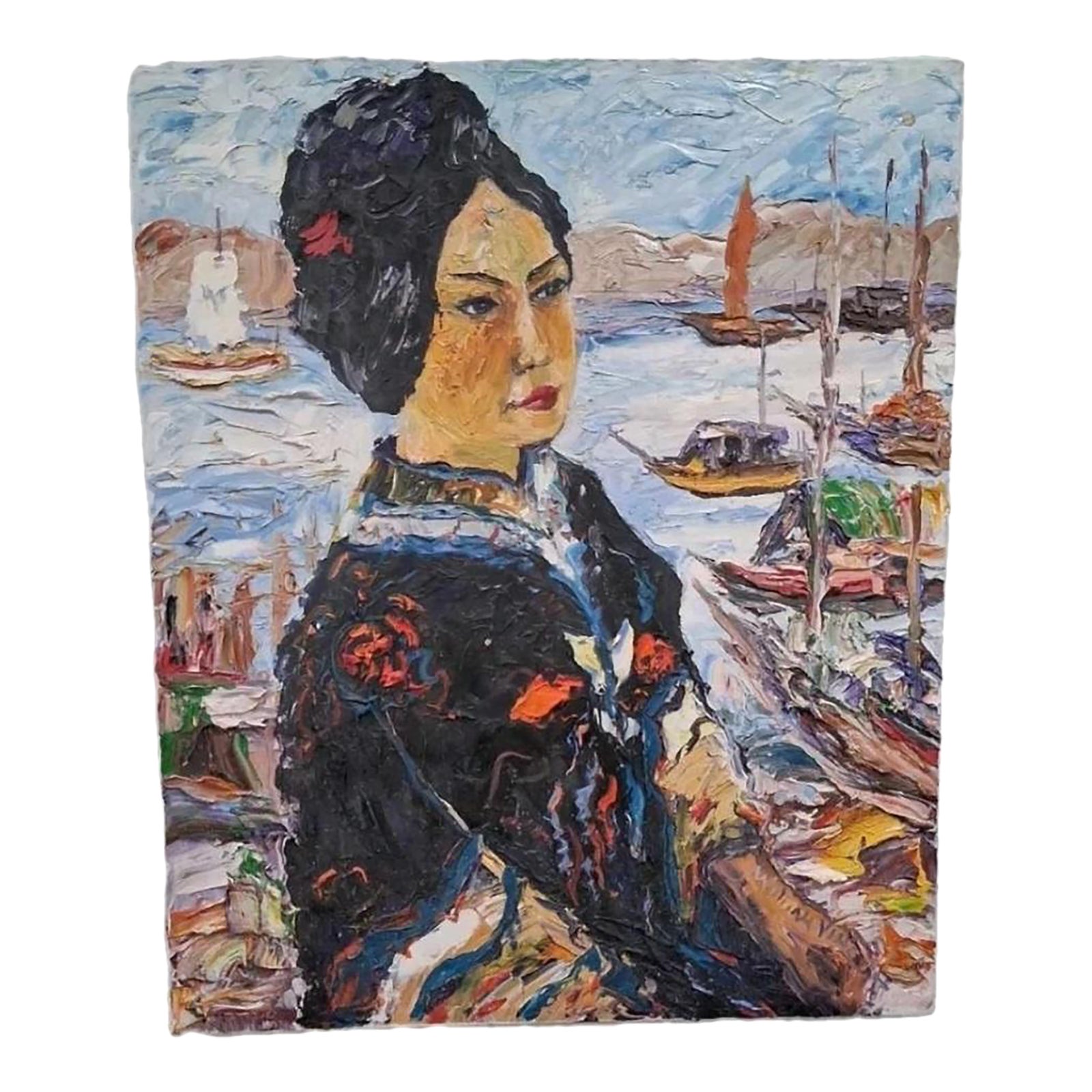 William Vincent Kirkpatrick Portrait Painting Figurative Art Asian ...