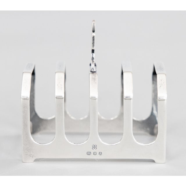 Art Deco English Sterling Silver Toast Rack | Chairish