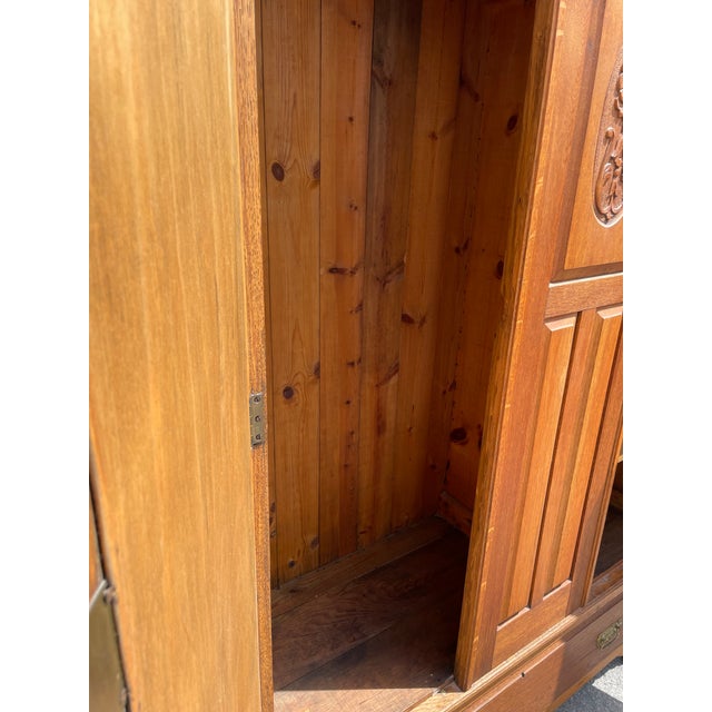 Early 20th Century Antique Edwardian Oak Double Wardrobe Chairish