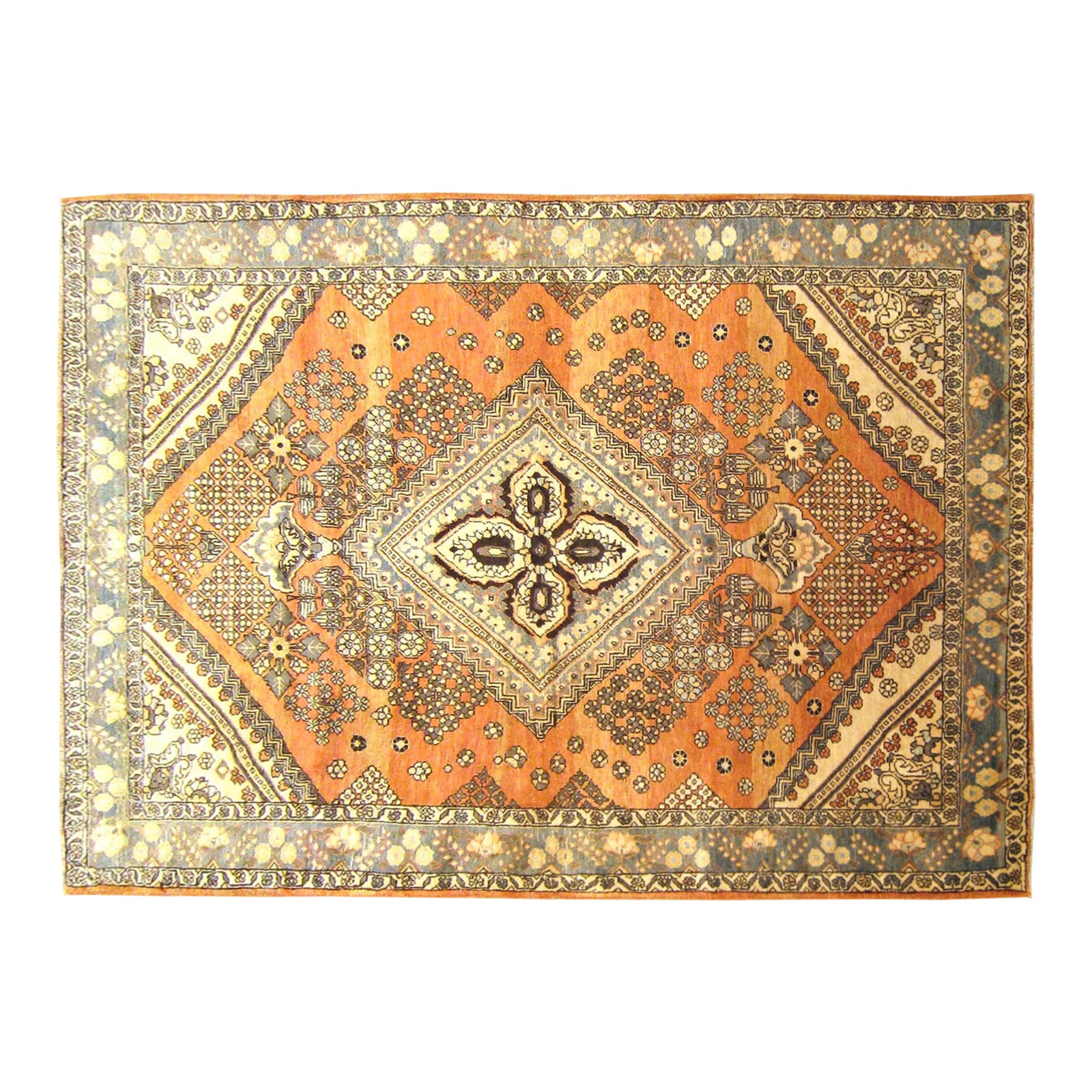 1940s Vintage Persian Baktiari Asian Rug | Chairish