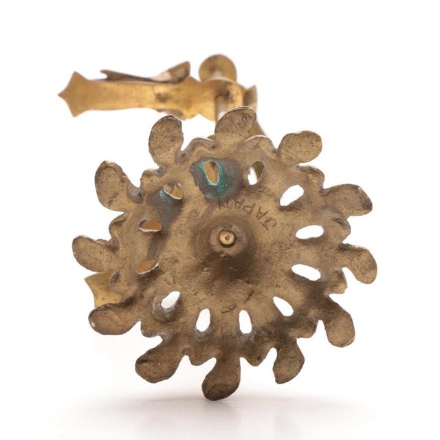 Vintage Brass " Hand" Paper Holder Stand | Chairish