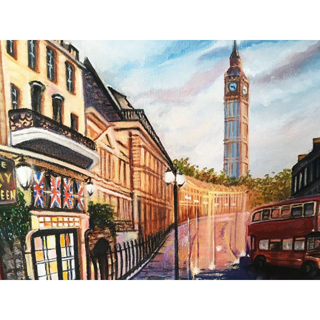 "Magic London Street" Contemporary Realistic Oil Painting of London ...
