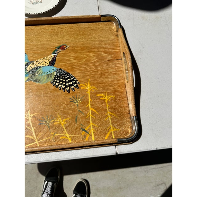 1970s Pheasant and Duck Themed Plates and Matching Serving Tray Set- 4 ...