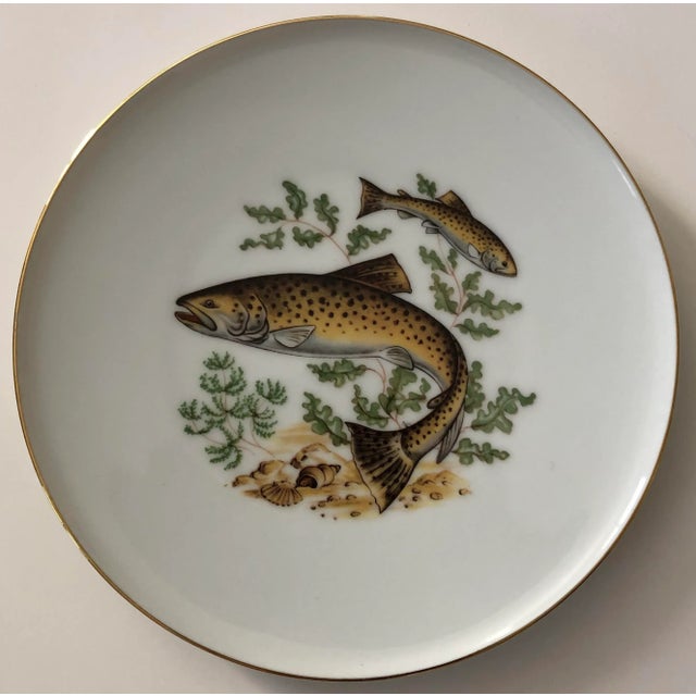 1930s Pre-Ww2 Decorative Fine Porcelain Fish Plates, Bavaria, Germany ...