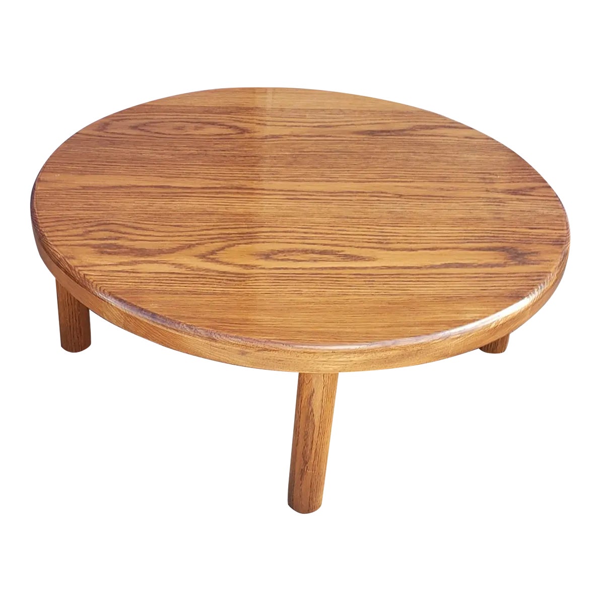 Mid Century Modern Solid Oak Coffee Table | Chairish
