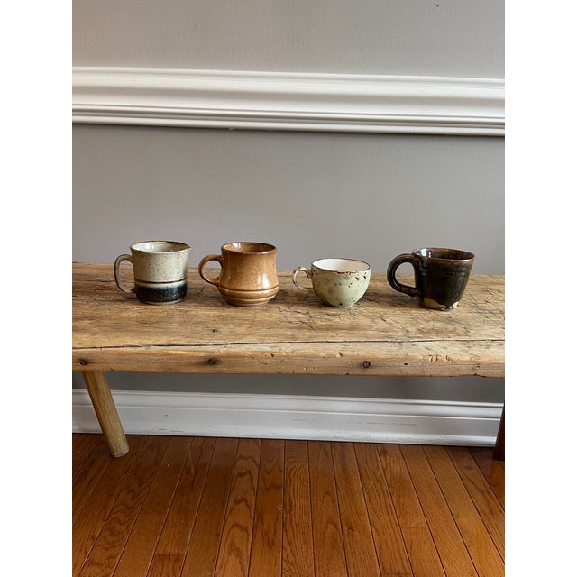 1960s Curated Collection of Vintage Handmade Mugs- Set of 4 | Chairish