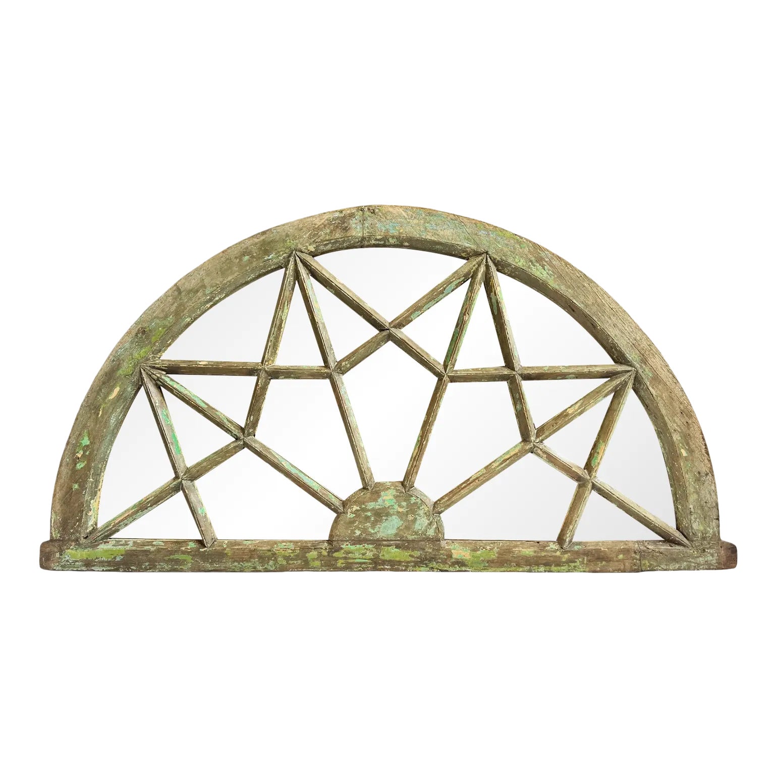 Vintage Arched Transom Mirror | Chairish