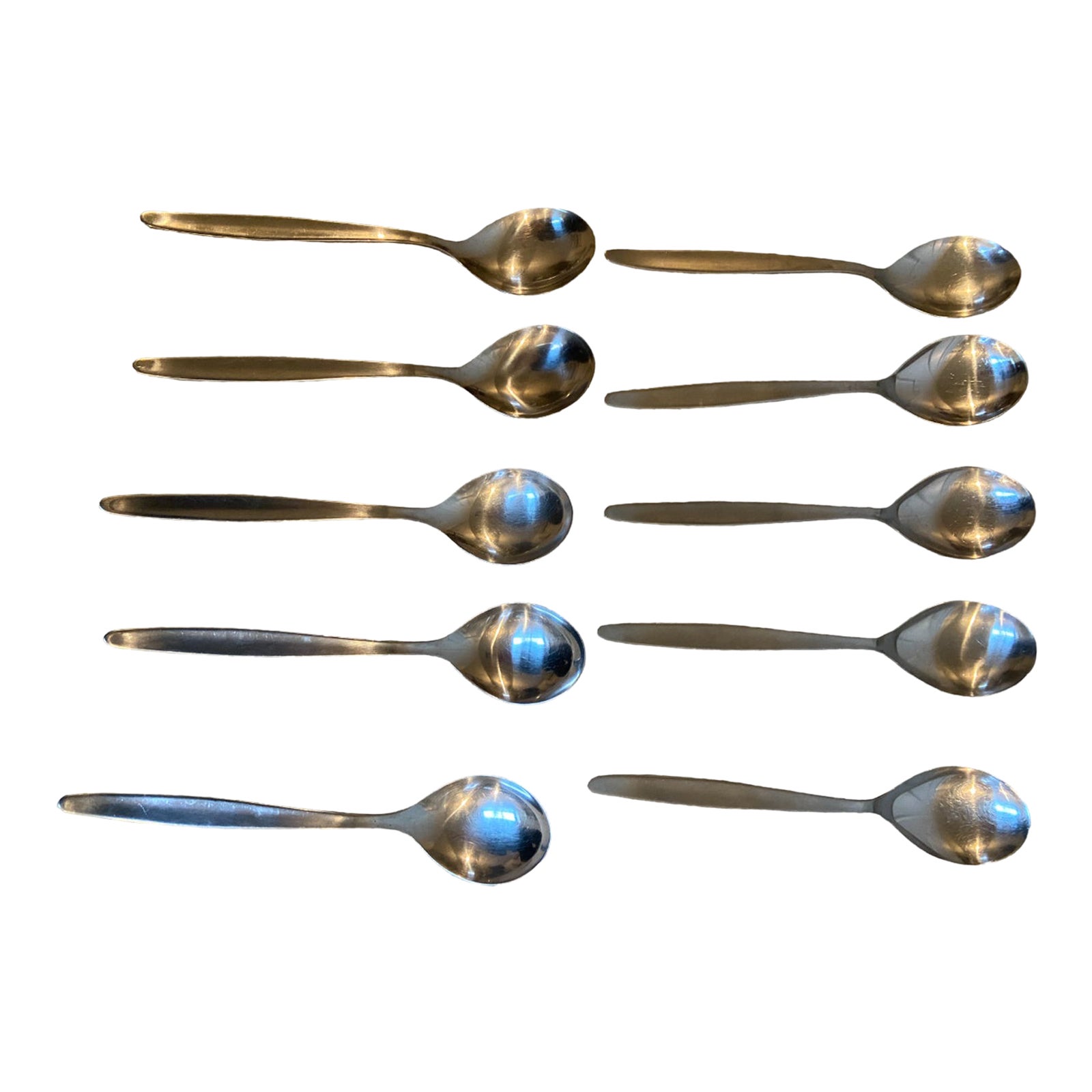 Mid 20th Century Soup Spoons by German Company Wmf- Set of 10 | Chairish
