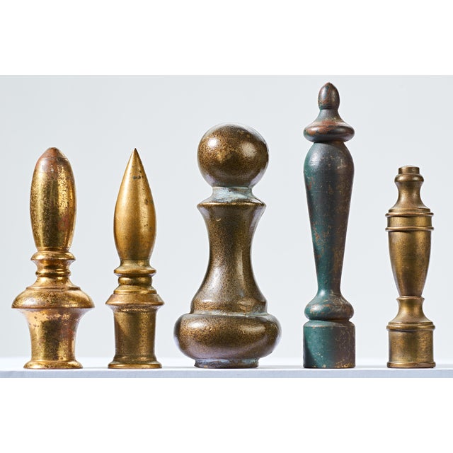 Early 20th Century Collection of 5 Lamp Finials | Chairish