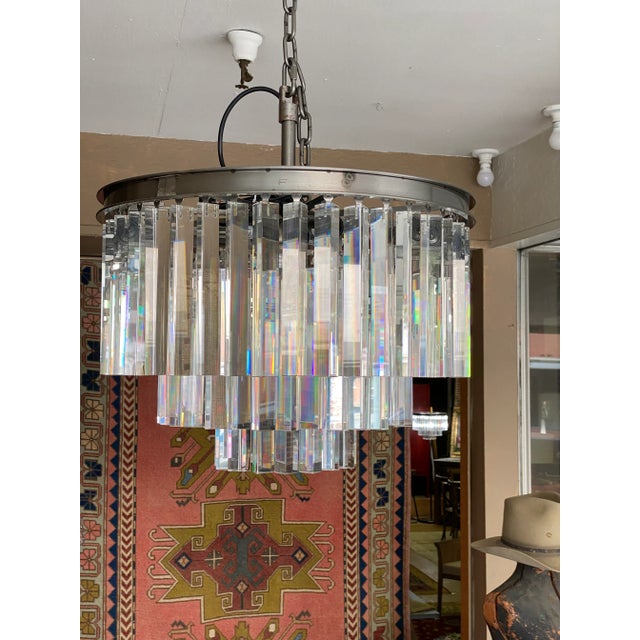 Timothy Oulton Odeon Round 3 Tier Chandelier | Chairish