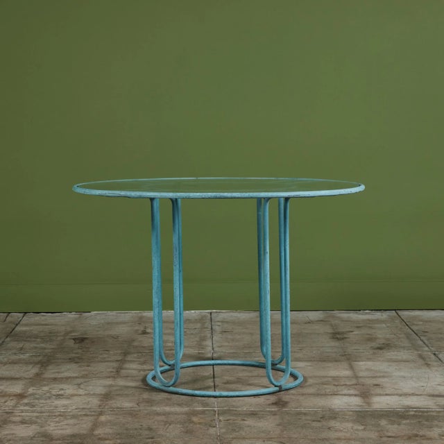 Walter Lamb for Brown Jordan Bronze Patio Dining Table | Chairish