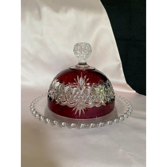 Circa 1894 Early American Tarentum Glass Eapg Royal Crystal Ruby Stain ...