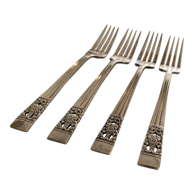 Vintage Community Plate Silver Plated "Coronation"Pattern Dinner Forks ...