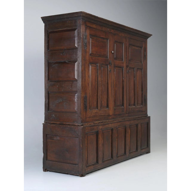 Antique English Oak Baker's Cupboard or Back Hall Coat Closet C1700-40 ...
