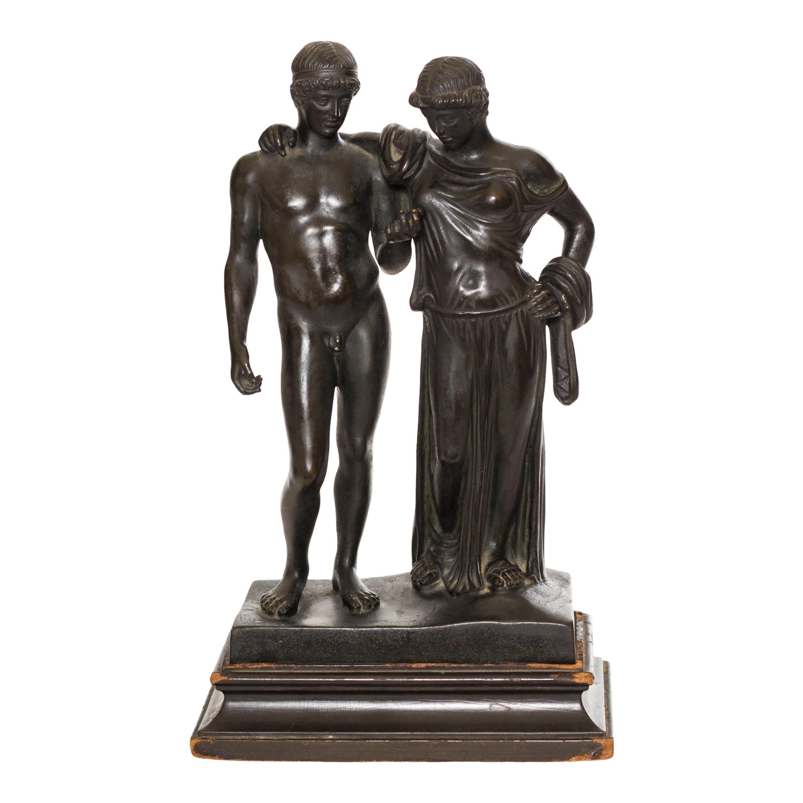 Late 19th Century Tour Bronze of Orestes and Electra | Chairish