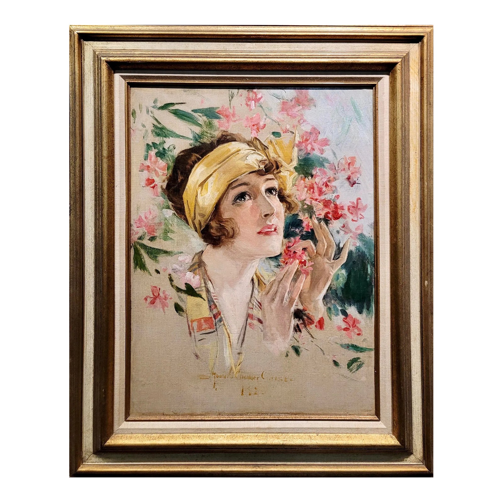 Howard Chandler Christy-1925 Portrait of Actress Dorothy Knapp-Oil ...