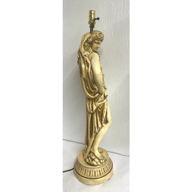 Fabulous Figural Greek Goddess Lamp | Chairish