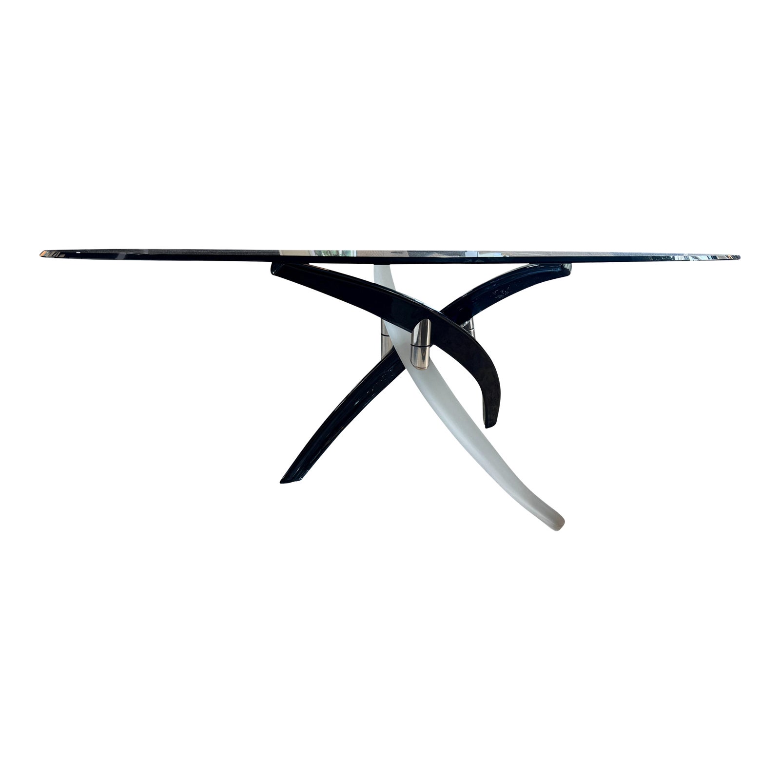 Italian Art Glass Dining Table Attributed to Tulczinsky for Reflex ...