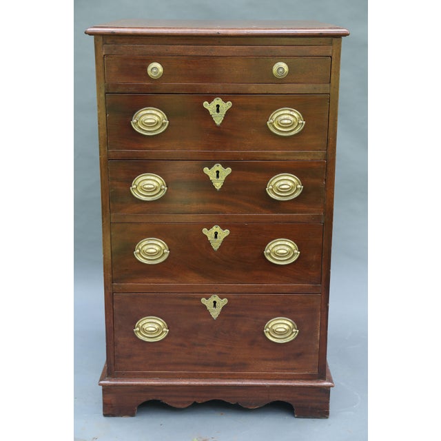 19th-C. English Regency Mahogany Chest | Chairish