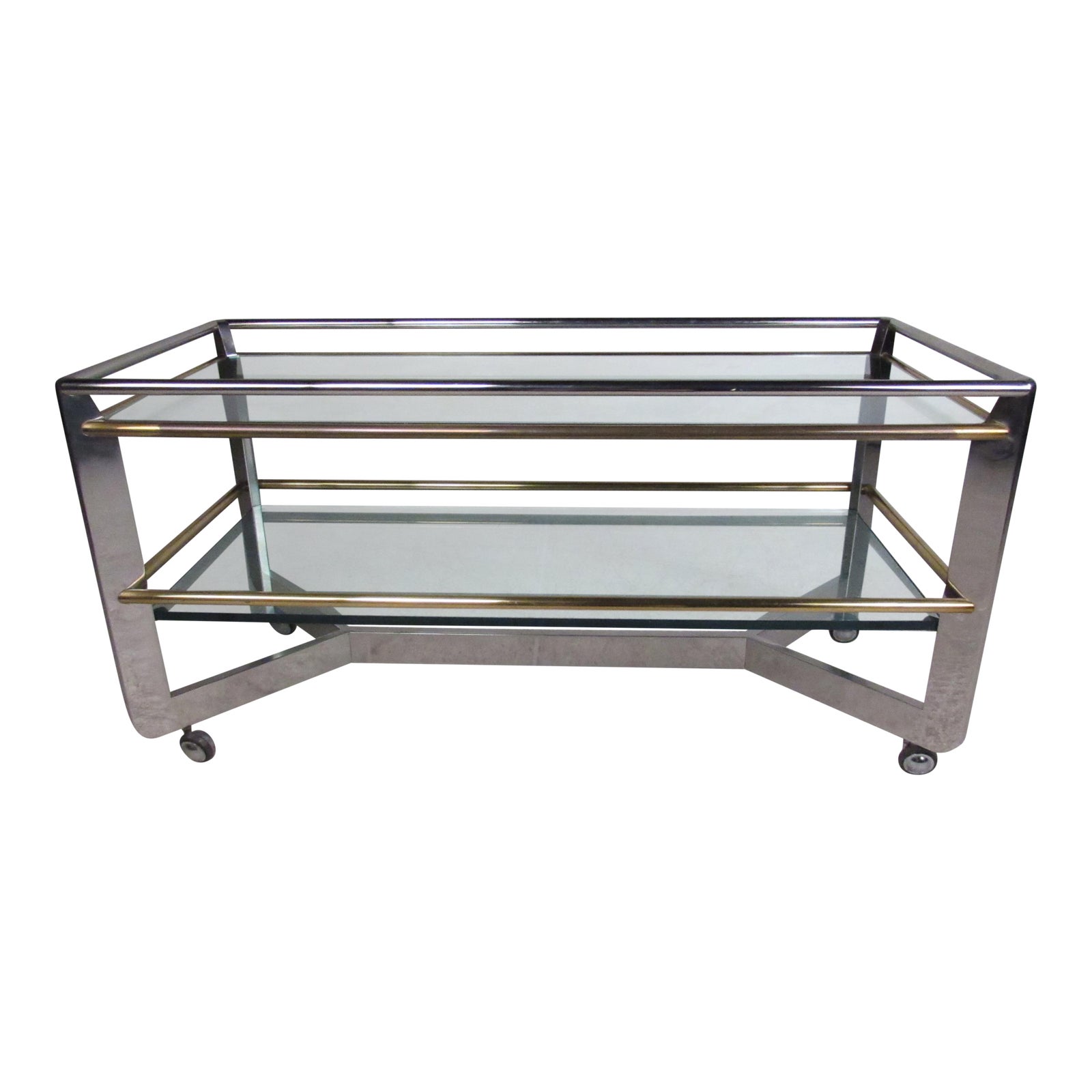 Large Modern Service Trolley or Display Cart | Chairish