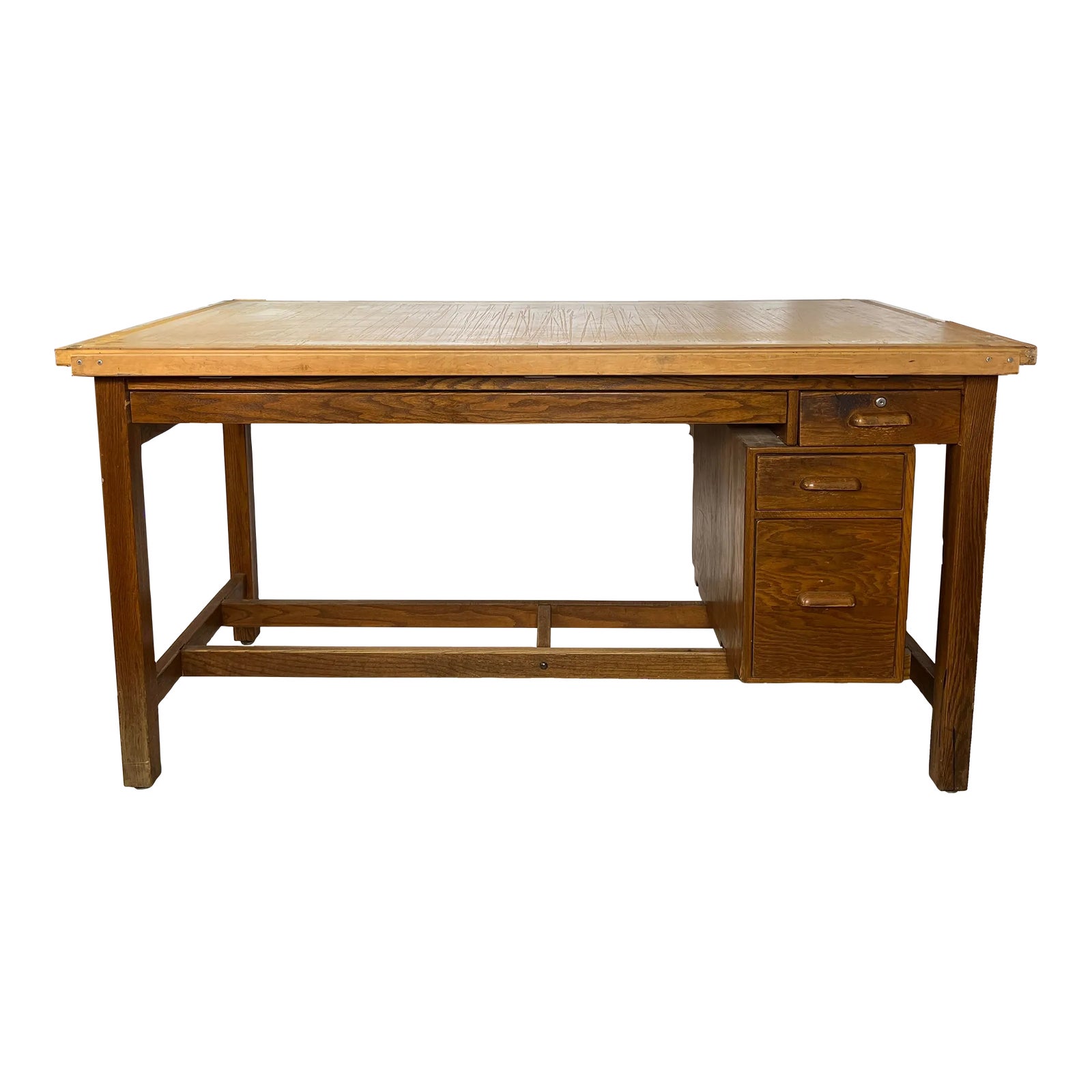 Vintage Hamilton Architect Drafting Table Desk | Chairish