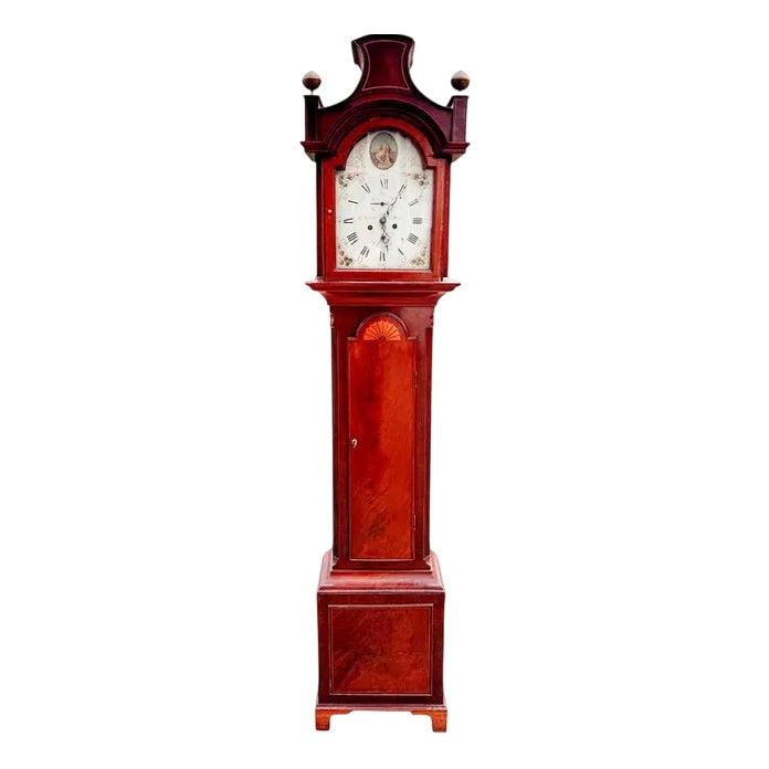 Antique Longcase Clock by Joseph Denton | Chairish