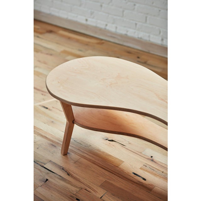 Mid-Century Modern Organic Coffee Table - Maple | Chairish