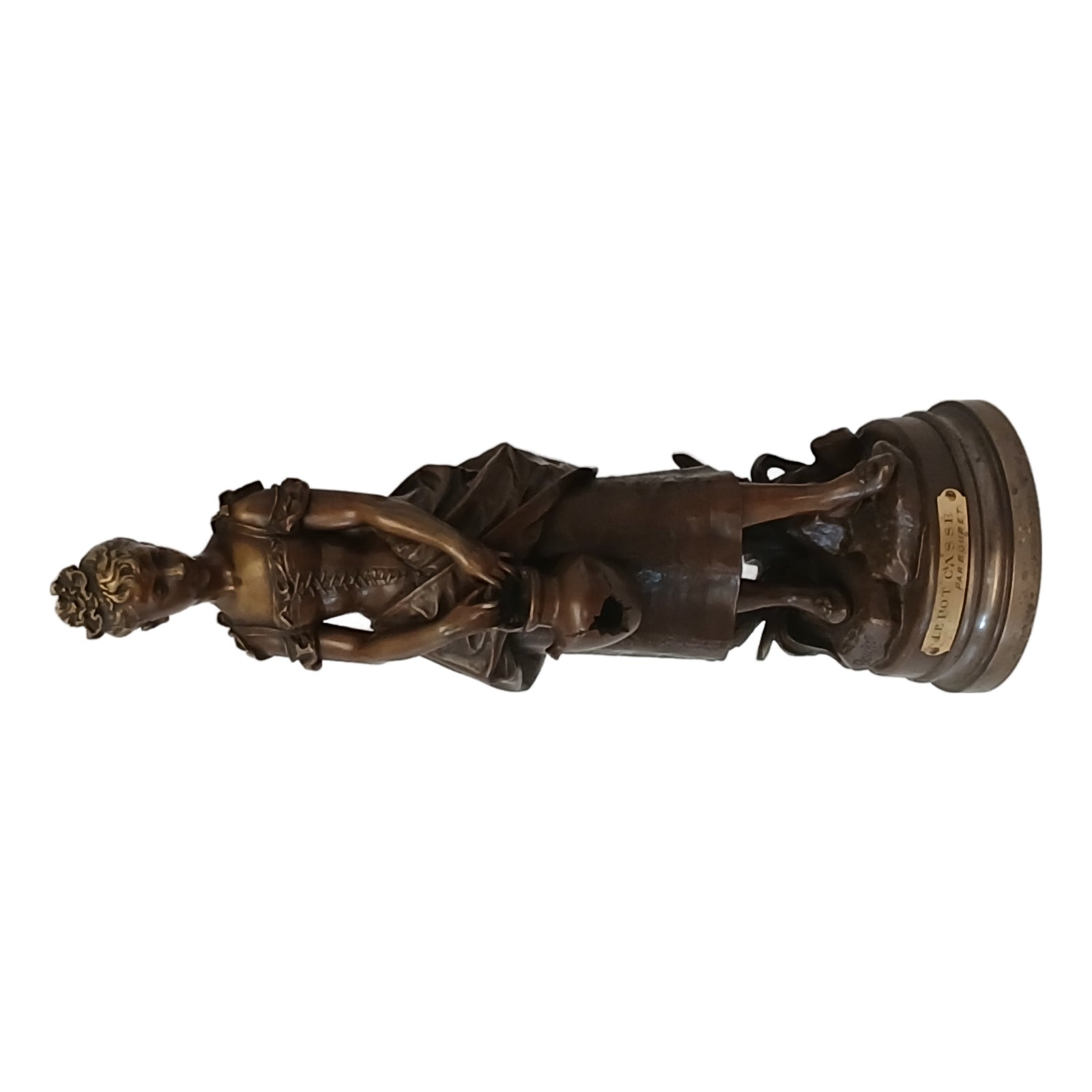 Eutrope Bouret, The Broken Pot, 1860, Bronze | Chairish