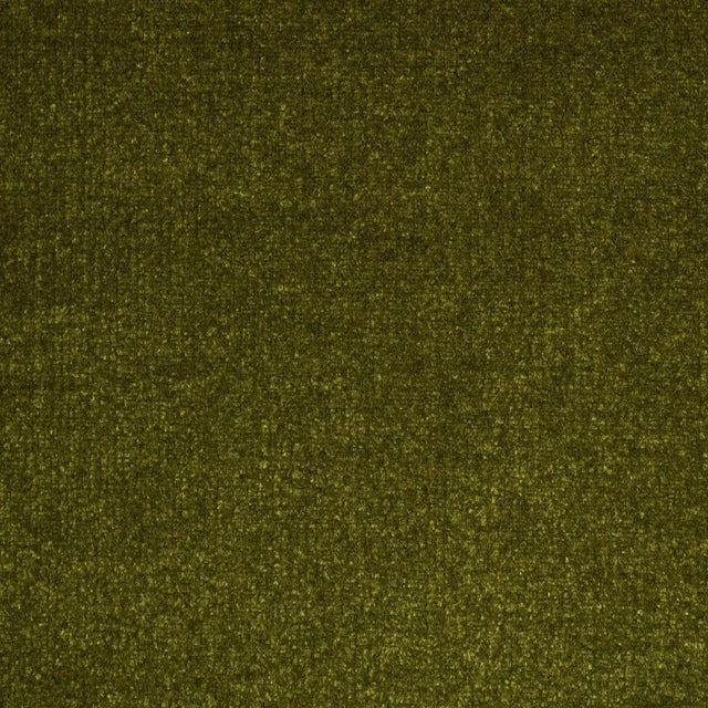 Schumacher Sumptuous Silk Wool Velvet Fabric in Verde | Chairish