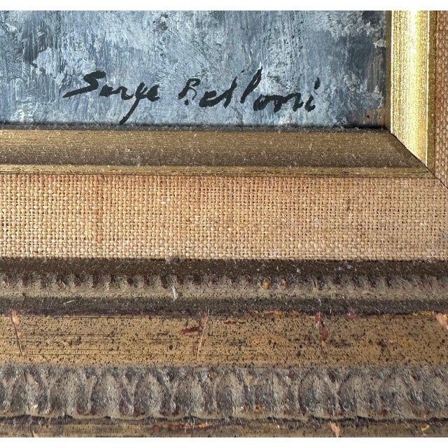 Original Serge Belloni Parisian Cityscape. Signed Framed Autumn ...